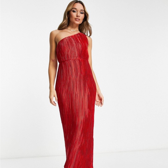 ASOS | Dresses | Asos Red Maxi Dress | Poshmark